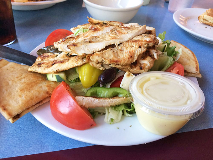 Fresh Greek salad with grilled chicken proves that healthy eating doesn't have to sacrifice an ounce of flavor or satisfaction.