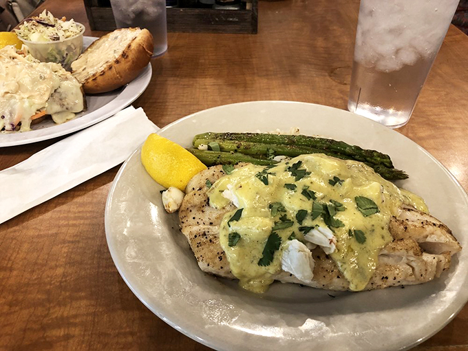 The Grouper Oscar elevates an already perfect fish with a silky sauce that would make even non-seafood lovers reconsider their life choices.