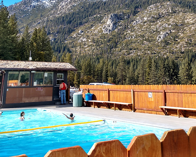 At Grover Hot Springs State Park, mountain views come complimentary with your soak. Nature's spa day beats any urban wellness retreat.
