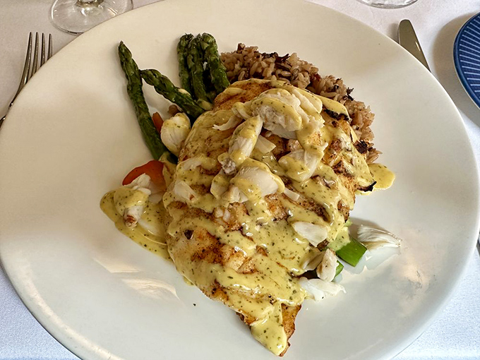 Grilled to golden perfection, this halibut proves that simple preparations often yield the most spectacular results possible.