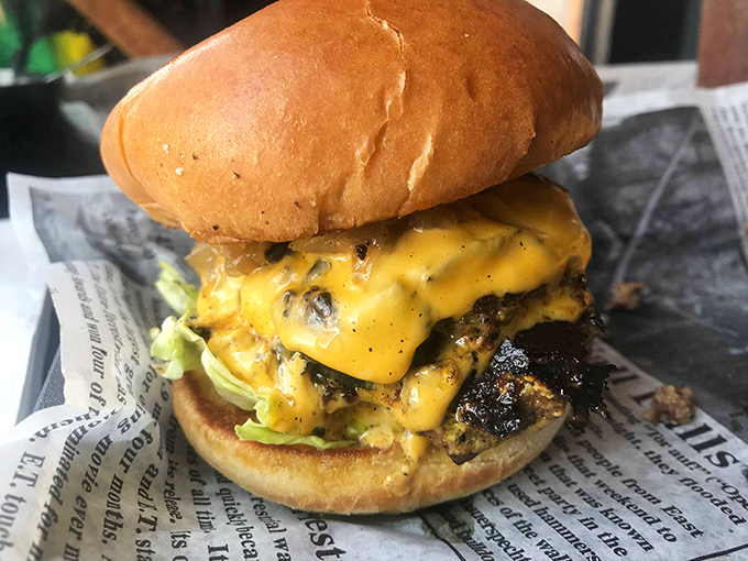 Cheese cascading down a perfectly charred patty like Niagara Falls &ndash; if Niagara Falls were made of delicious yellow American cheese and inspired poetry.