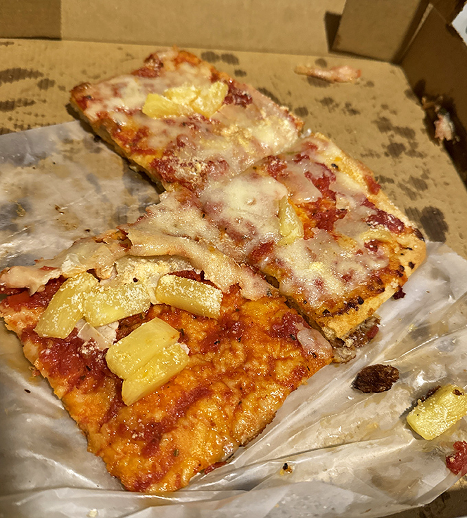 Pineapple on pizza might divide nations, but when it's on Frankie's square crust, even the staunchest traditionalists might secretly change allegiance.