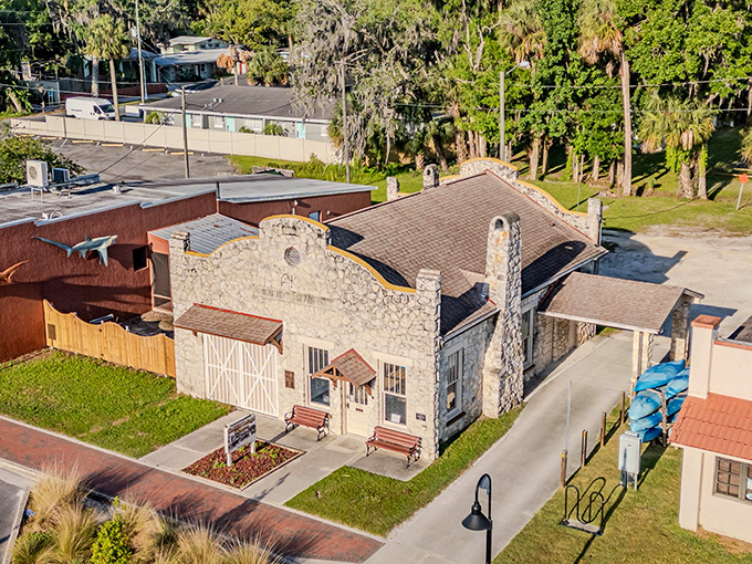 This stone building isn't just historic—it's practically prehistoric by Florida standards. Heritage Village offers a glimpse into Crystal River's past without the boring museum fatigue.