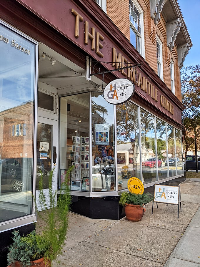 The Hillsborough Gallery of Arts showcases local creativity in a storefront that's pure small-town charm.
