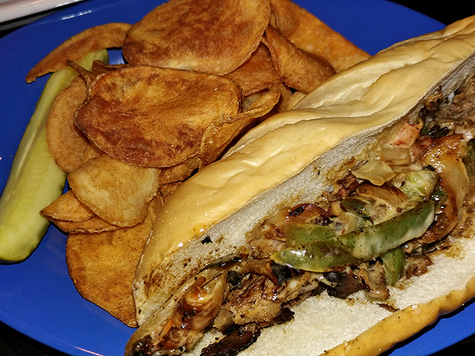 The sandwich that launched a thousand road trips. Loaded with grilled peppers and onions, this hoagie makes a compelling case for the detour to Bedford.