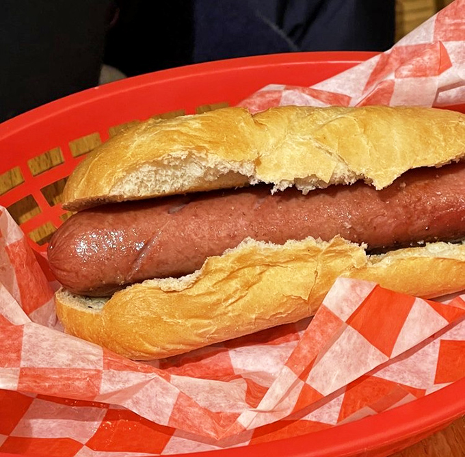 Sometimes simplicity wins the flavor race. This hot dog doesn't need a fancy pedigree to deliver pure, nostalgic satisfaction.