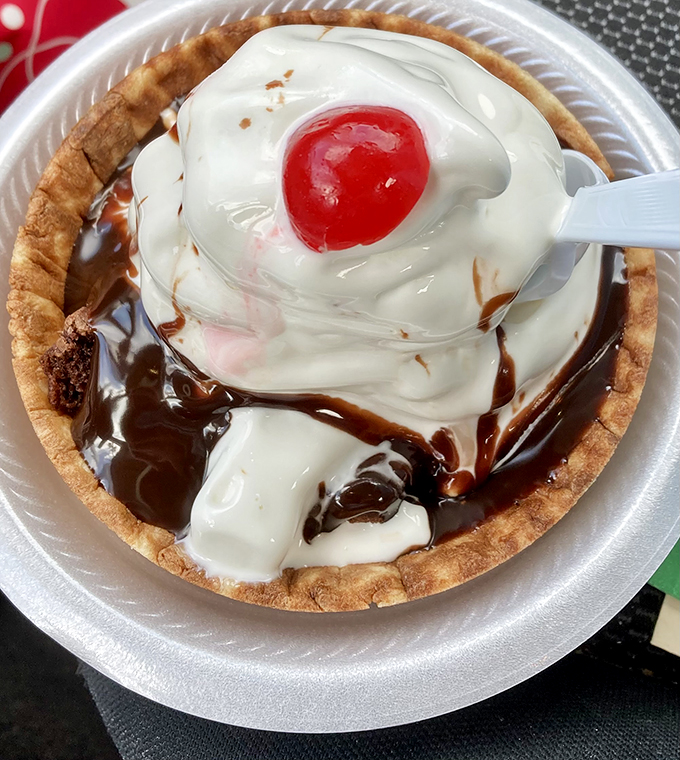 Hot fudge meets vanilla in a waffle bowl romance that would make Nicholas Sparks weep with jealousy.