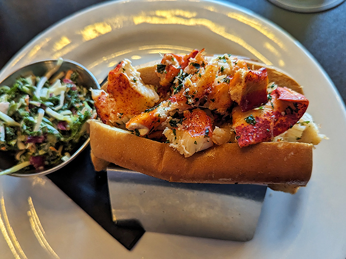 The hot lobster roll&mdash;where buttery chunks of sweet lobster meat find their perfect home in a golden, toasted bun.