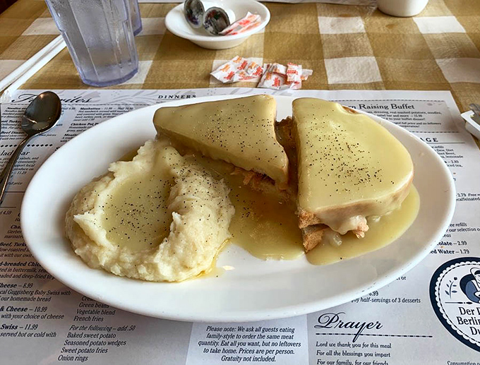 This hot turkey sandwich towers higher than your expectations and delivers on every level.