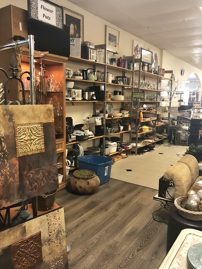 The housewares section resembles an archaeological dig through America's domestic history&mdash;each shelf a different era of kitchen evolution.