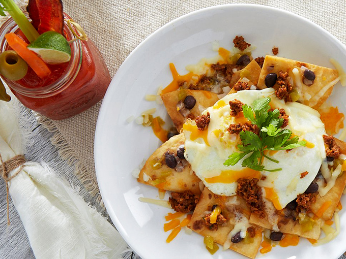 Not your grandmother's breakfast nachos&mdash;unless your grandmother was a culinary genius with a flair for perfectly runny eggs.