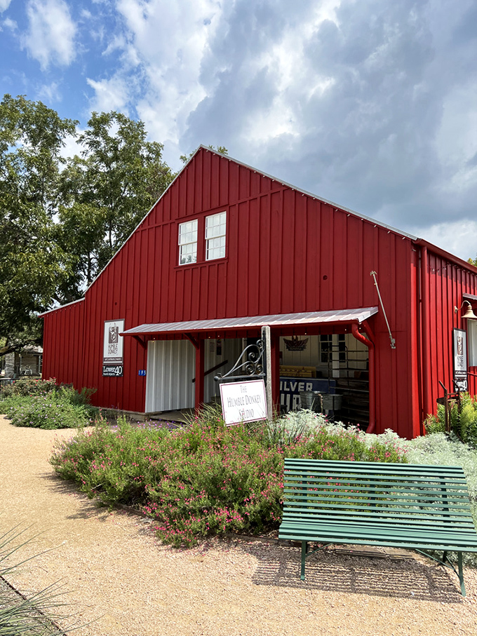 This vibrant red barn has been transformed into a treasure trove for antique hunters with an eye for the extraordinary.