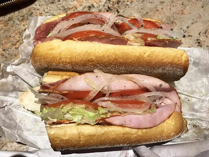 The Italian hoagie&mdash;a masterclass in layering where each ingredient knows its role in the flavor symphony. This isn't lunch; it's edible art.