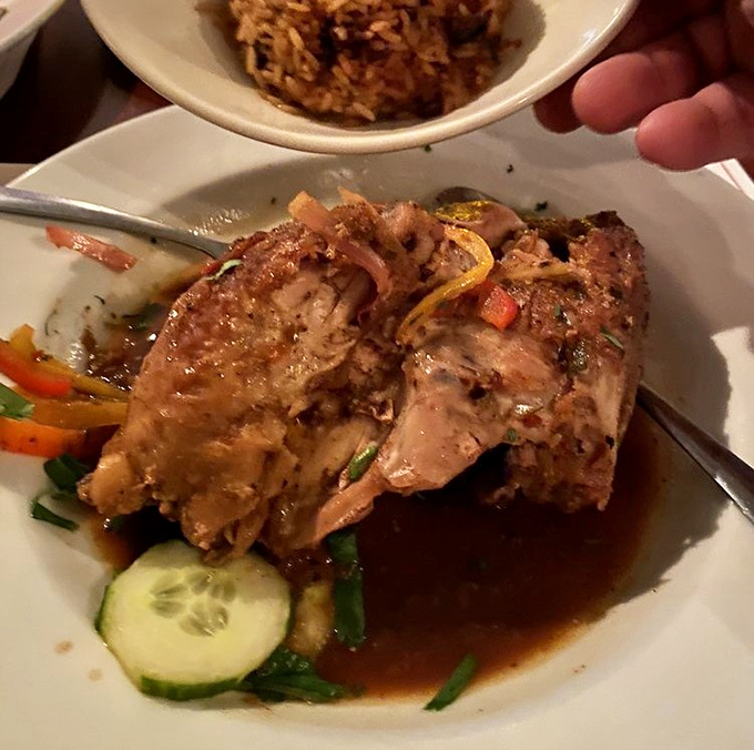Jerk chicken that balances heat with complexity, served with sides that complement rather than compete. The Caribbean-Pennsylvania fusion we didn't know we needed!