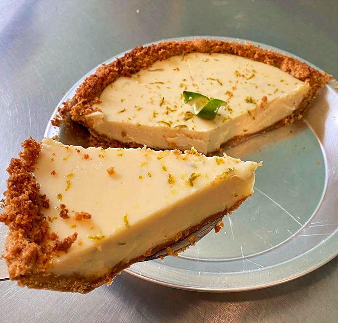 This key lime pie strikes the perfect balance between sweet and tart, with a graham cracker crust that deserves its own fan club.
