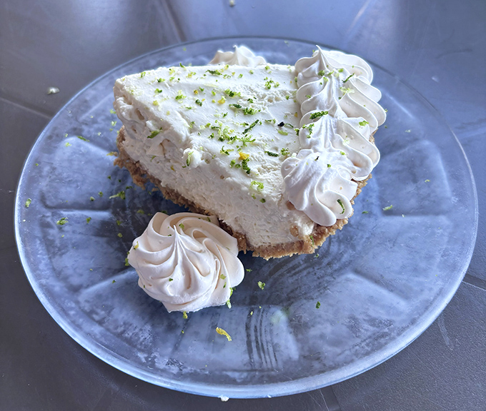 Key lime pie that strikes the perfect balance between sweet and tart&mdash;like Florida itself, wrapped in a graham cracker crust and topped with whipped cream dreams.
