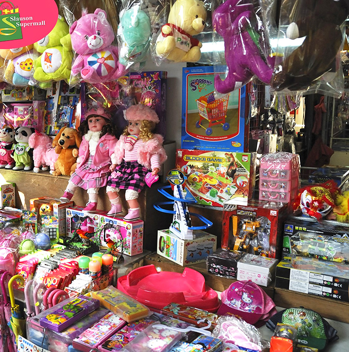 Nostalgia by the armful! This toy vendor reminds us that before screens dominated childhood, imagination came packaged in plastic and plush.