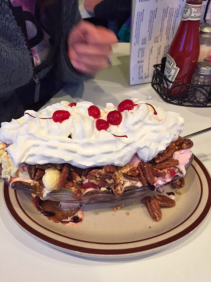 The M&M's sundae&mdash;where candy meets ice cream in a relationship more perfect than most Hollywood marriages.