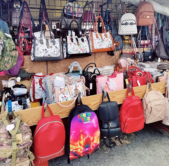 Handbag heaven displays every style imaginable, from practical totes to statement pieces that announce your arrival.