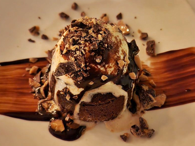 This chocolate lava cake isn't just dessert&mdash;it's a volcanic eruption of happiness that makes you wonder why you ever considered saving room.