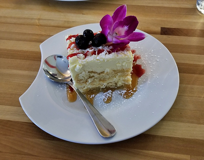 This lemon cake adorned with fresh berries and an orchid isn't just dessert&mdash;it's edible artwork that's almost too pretty to eat. Almost.