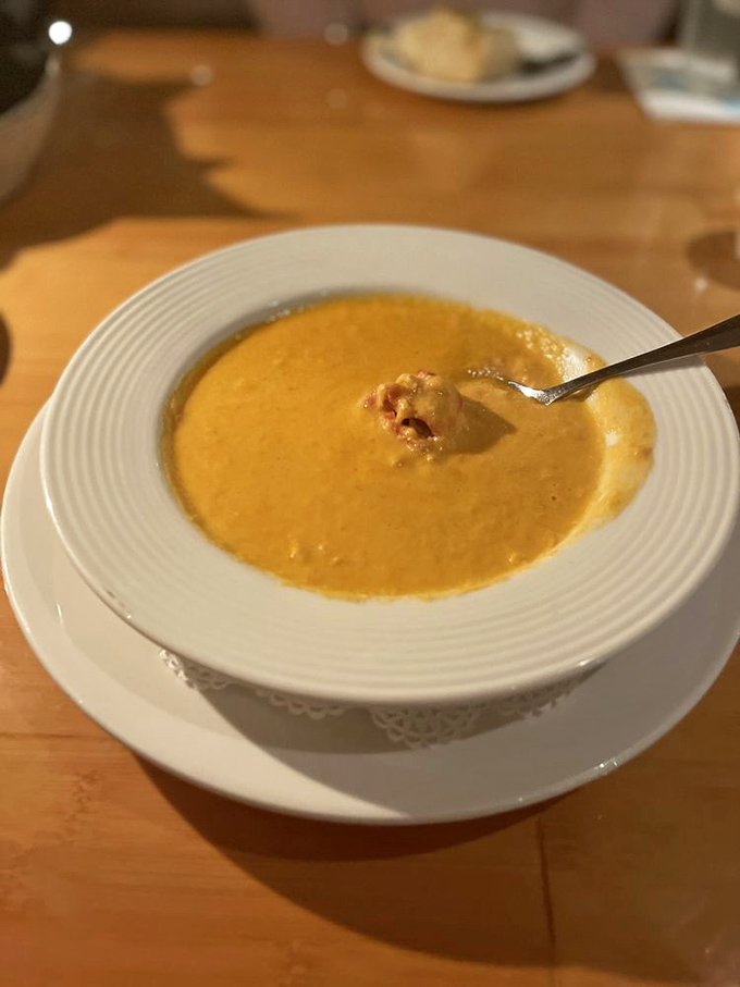 The legendary lobster bisque&mdash;liquid gold in a bowl. One spoonful and you'll understand why people drive across counties for this.
