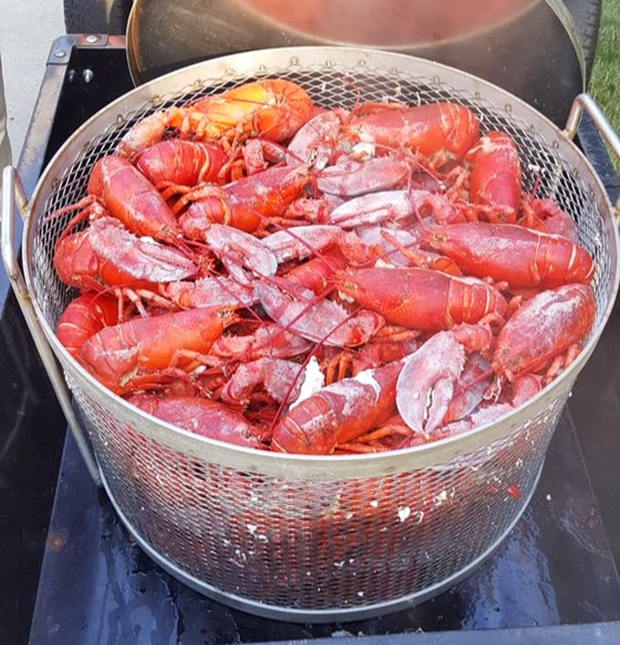 Not just lobsters – a celebration in a pot. This is the kind of seafood feast that makes inland Wisconsin feel like coastal Maine.