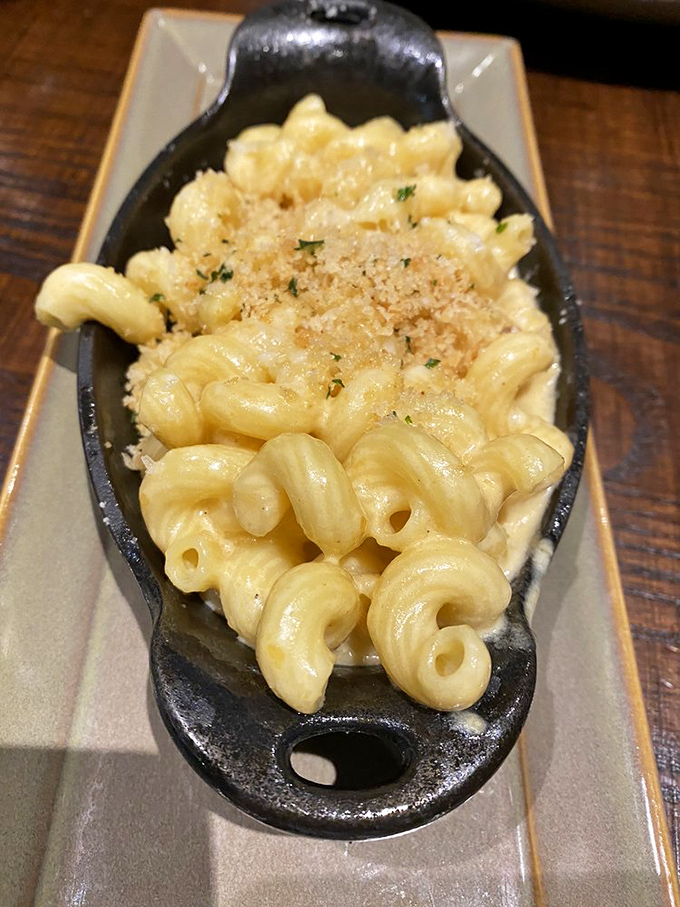 Mac and cheese served in a cast-iron skillet isn't just comfort food&mdash;it's therapy you can eat with a fork.