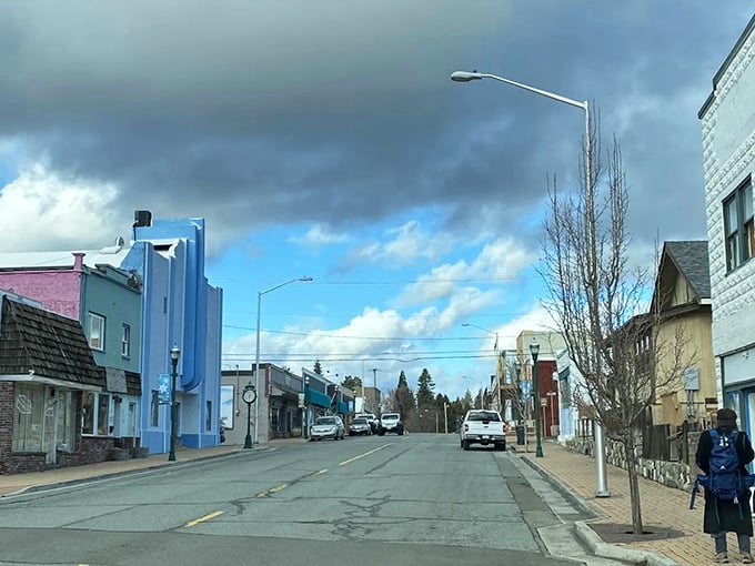 Downtown Weed's colorful storefronts create a Main Street that feels like stepping into a simpler time, minus the dial-up internet.