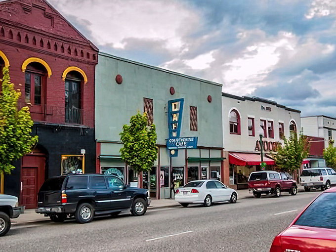 Historic storefronts line Portola's main drag, offering the kind of downtown charm that big-city developers try desperately to recreate.