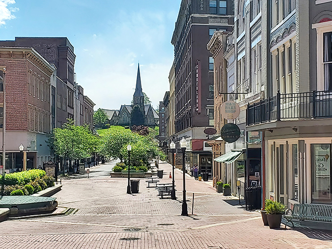 Main Street's pedestrian-friendly design means errands become pleasant strolls rather than budget-draining drives—just one more way Cumberland keeps costs down.