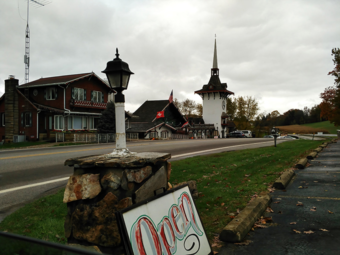 A Swiss-inspired building stands sentinel in Charm, where architectural surprises await around every corner of this anything-but-ordinary small town.