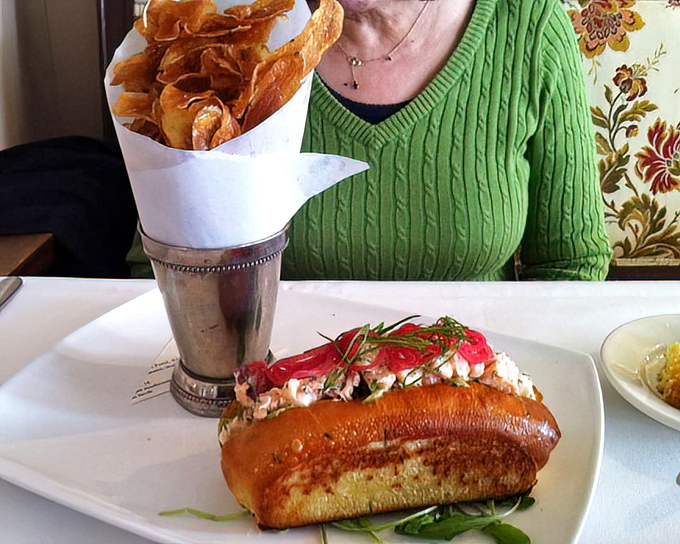 The Maine lobster roll arrives like a celebrity &ndash; plump, perfectly dressed, and accompanied by house-made chips that upstage every potato that came before them.