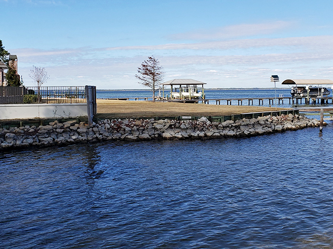 
This serene waterfront spot is where locals escape tourists, proving that sometimes the best views come without a crowd or a gift shop. 