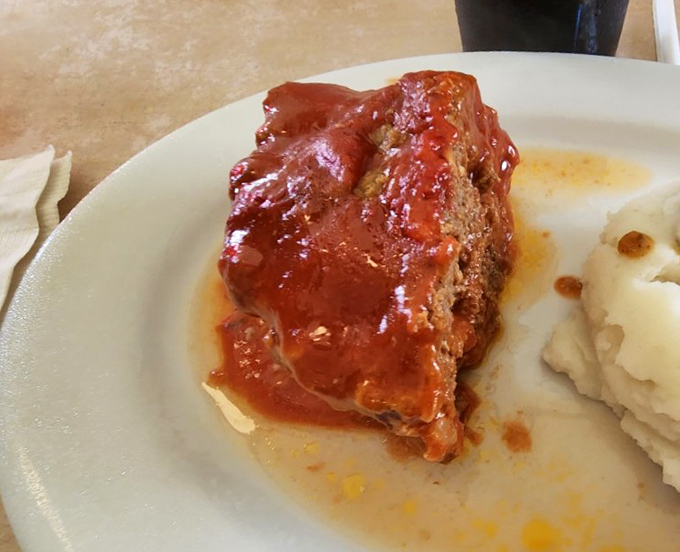 Meatloaf that would make your grandmother both proud and jealous. That tangy tomato glaze caramelized to perfection is the stuff of comfort food dreams.
