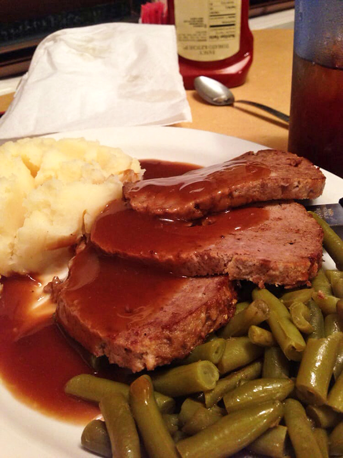 Meatloaf that doesn't just remind you of home &ndash; it makes you wonder why you ever left. The gravy alone deserves its own zip code.