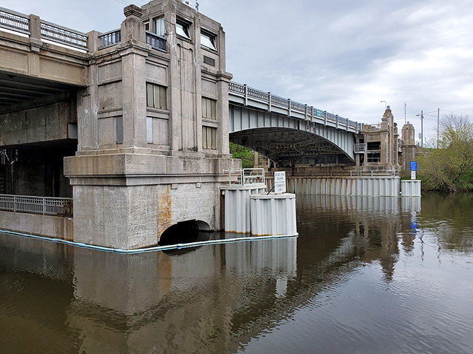 Memorial Bridge spans more than just water&mdash;it connects Manistee's historic downtown with its residential neighborhoods in architectural style.
