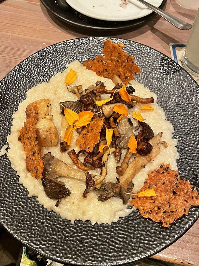 This mushroom risotto with its earthy flavors and perfect texture might just convince you that vegetables deserve the spotlight sometimes.