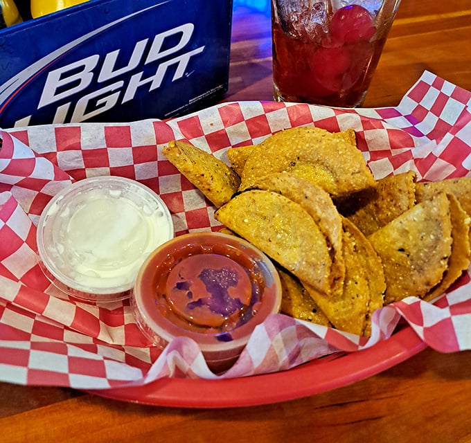 Mini tacos that deliver maximum flavor, these crunchy little vessels of happiness are the perfect bar snack for sharing&mdash;or not.