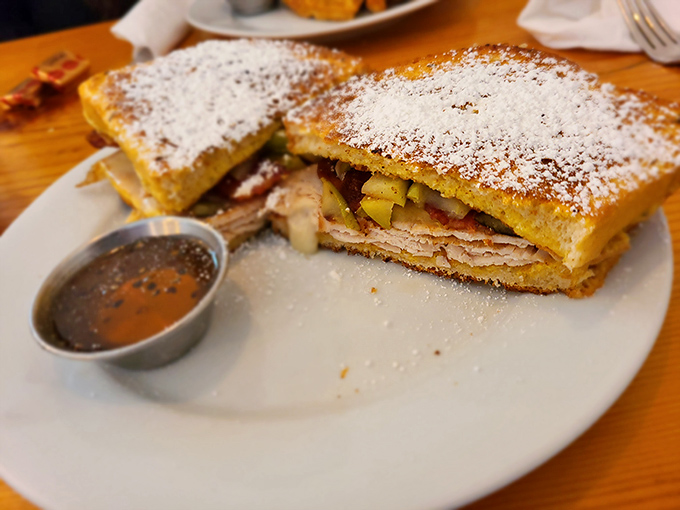 The Monte Cristo &ndash; that glorious sandwich that dares to ask, "What if French toast and ham and cheese had a powdered-sugar-dusted baby?"