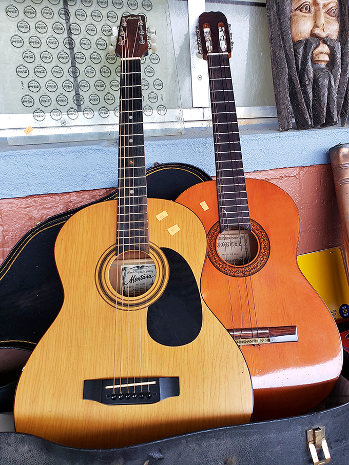 These guitars aren't just instruments; they're storytellers waiting for new hands to coax out melodies that have been hiding in their wooden bodies.
