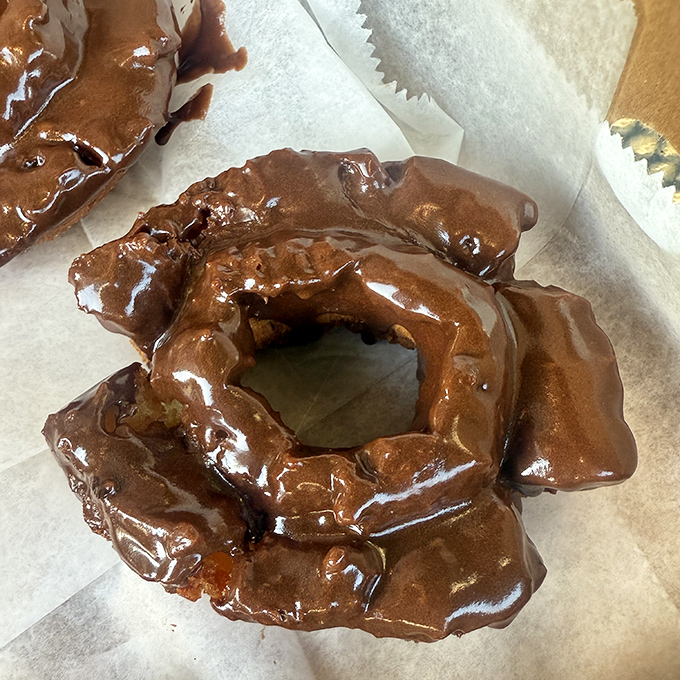 That chocolate old-fashioned twist has more curves than Lombard Street and twice the appeal for your morning commute.