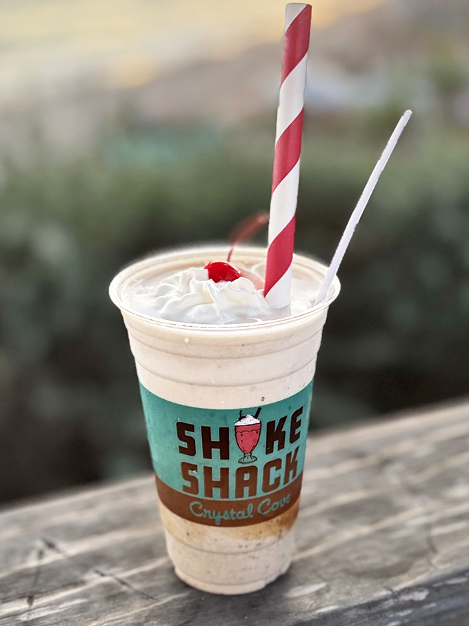 This isn't just a milkshake&mdash;it's a hand-held vacation with a cherry on top. Thick enough to require serious straw commitment.