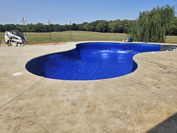 Even swimming pools take on a different character in rural Missouri &ndash; less infinity edge, more infinite sky stretching over the peaceful countryside.