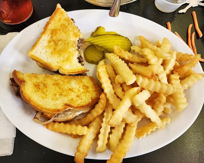 This sandwich isn't just lunch&mdash;it's a crispy, golden monument to the timeless partnership between bread, melted cheese, and crinkle-cut fries.
