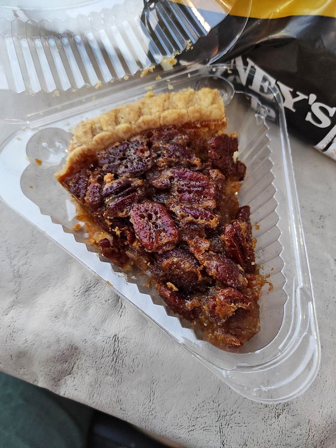 Pecan pie so decadent it should require a permission slip &ndash; each bite delivers that perfect sweet-nutty balance that defines Southern baking.