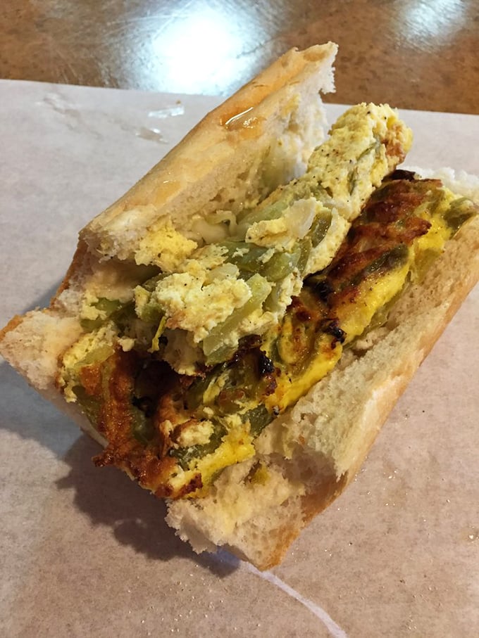 The pepper and egg sandwich might look simple, but like a good Sinatra tune, its beauty lies in perfect execution of the classics.