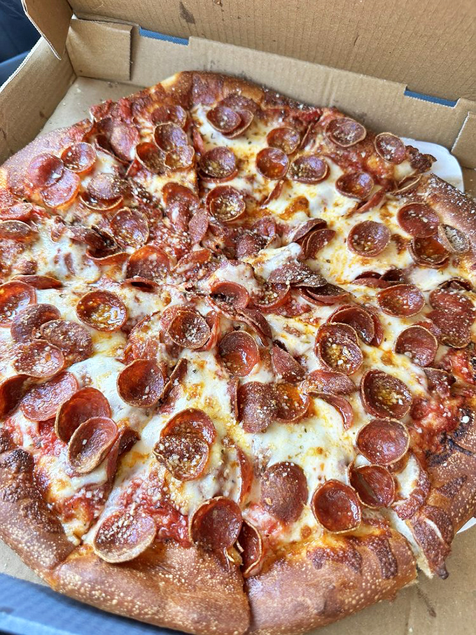 Pepperoni that curls into perfect little flavor cups, creating pools of savory goodness that will haunt your dreams.