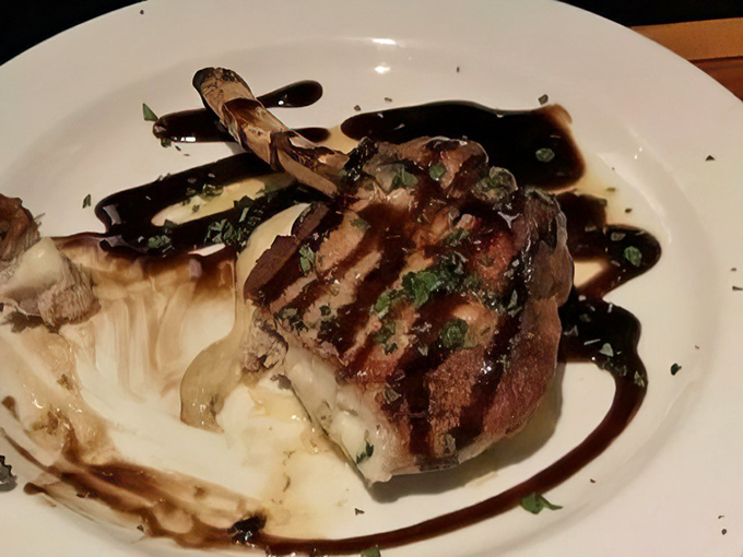 This pork chop isn't just dinner &ndash; it's a masterpiece of meat adorned with a balsamic reduction that would make Italian grandmothers nod in approval.