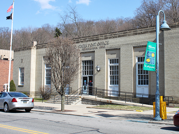 Aliquippa's Post Office stands as a testament to when public buildings were designed with dignity rather than budget spreadsheets.